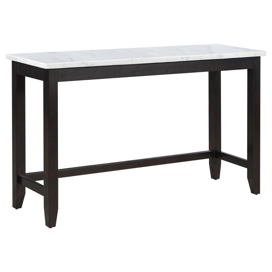 Toby Rectangular Marble Top Counter Height Table
