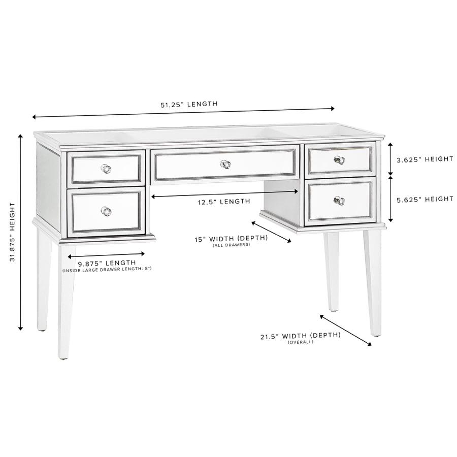 Slaystation Kimberly Mirrored Vanity Table Slaystation Kimberly Mirrored Vanity Table