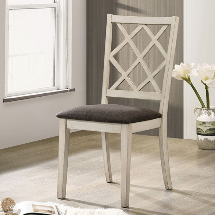 Haleigh Criss-Cross Back Design Chair Set of 2