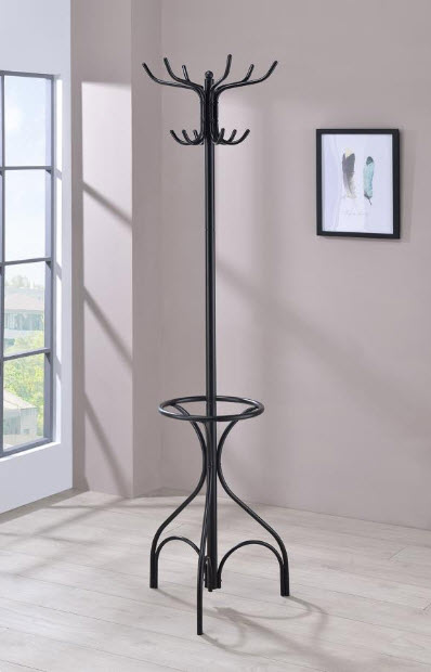 Clarence Black Coat Rack