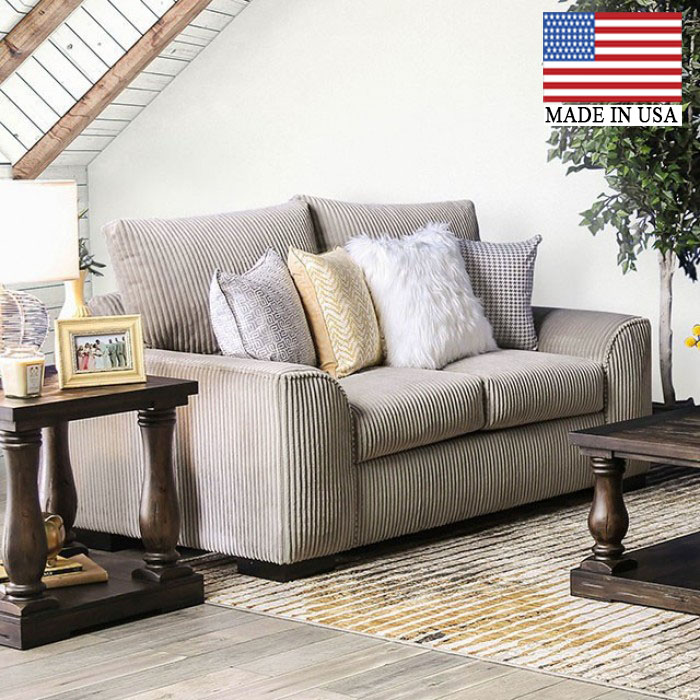 Marjorie Wide Flared Arms Loveseat