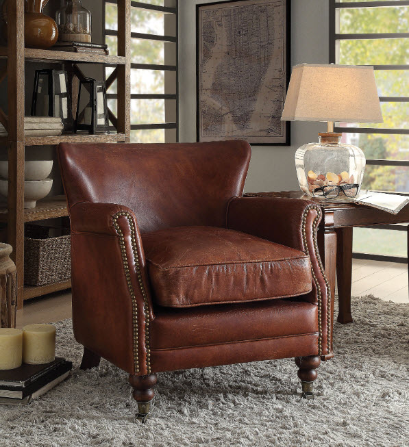 Leeds Vintage Club Accent Chair